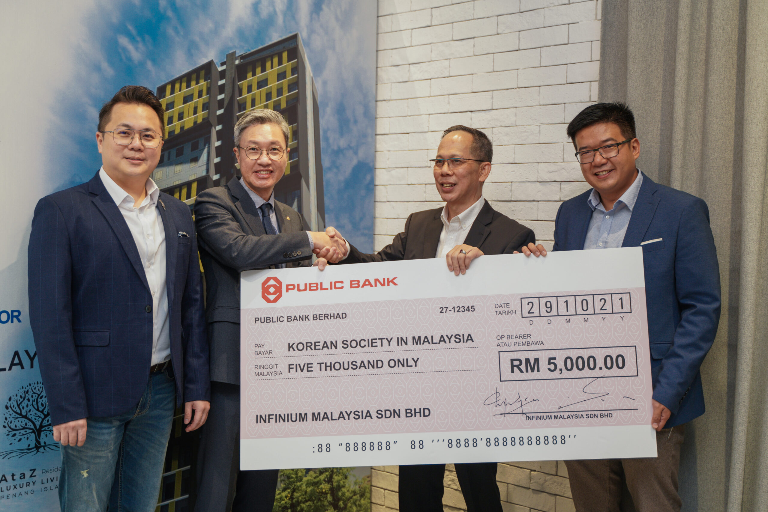 Cheque Presentation AllKorea - Infinium Malaysia